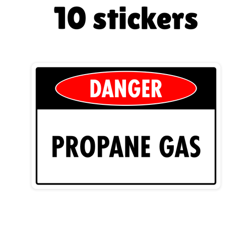 Propane Gas Danger Safety Sign Sticker Label Fade & Waterproof Vinyl | eBay