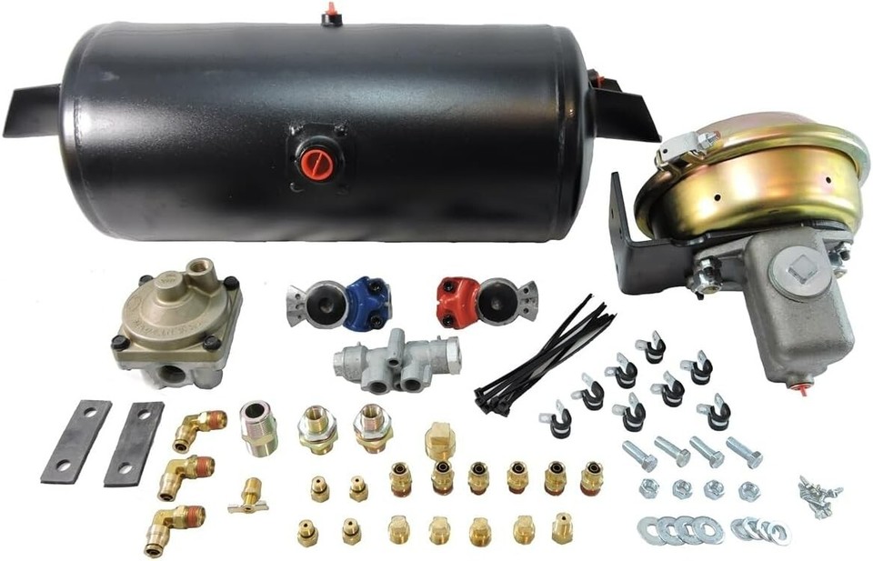 Trailer Air to Hydraulic Drum Brake Conversion Kit 1000psi Non-ABS 8 ...
