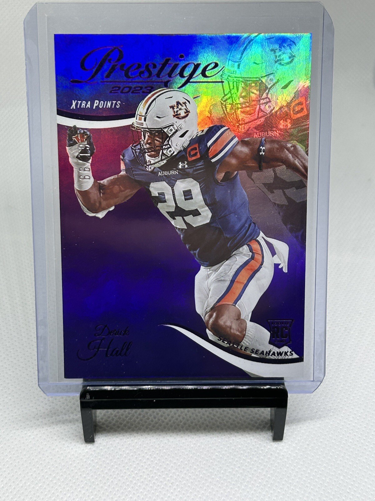 2023 Panini Prestige Derick Hall Rookie RC #327 Xtra Points Purple /99 ...