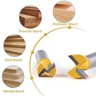 3 Pcs 1/4" Shank Keyhole T-Slot Router Bits Set Dia. 5/16 & 3/8 & 1/2 ...