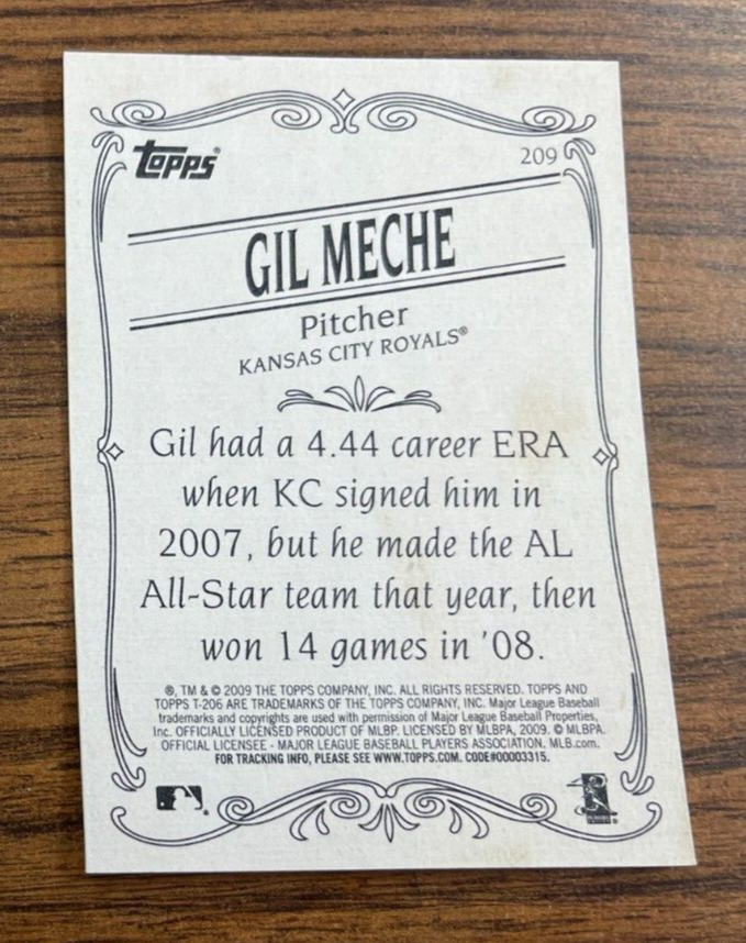 2009 TOPPS Card # 209 Gil Meche - Kansas City Royals | eBay