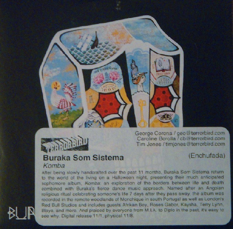 BURAKA SOM SISTEMA - KOMBA - CD, 2011 - PROMO 856968003009| eBay