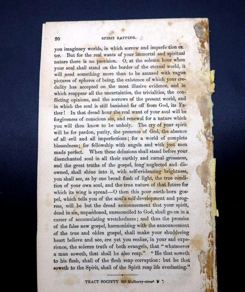 Spirit Rapping Modern Necromancy Antique Occult Booklet Demonology Rare ...