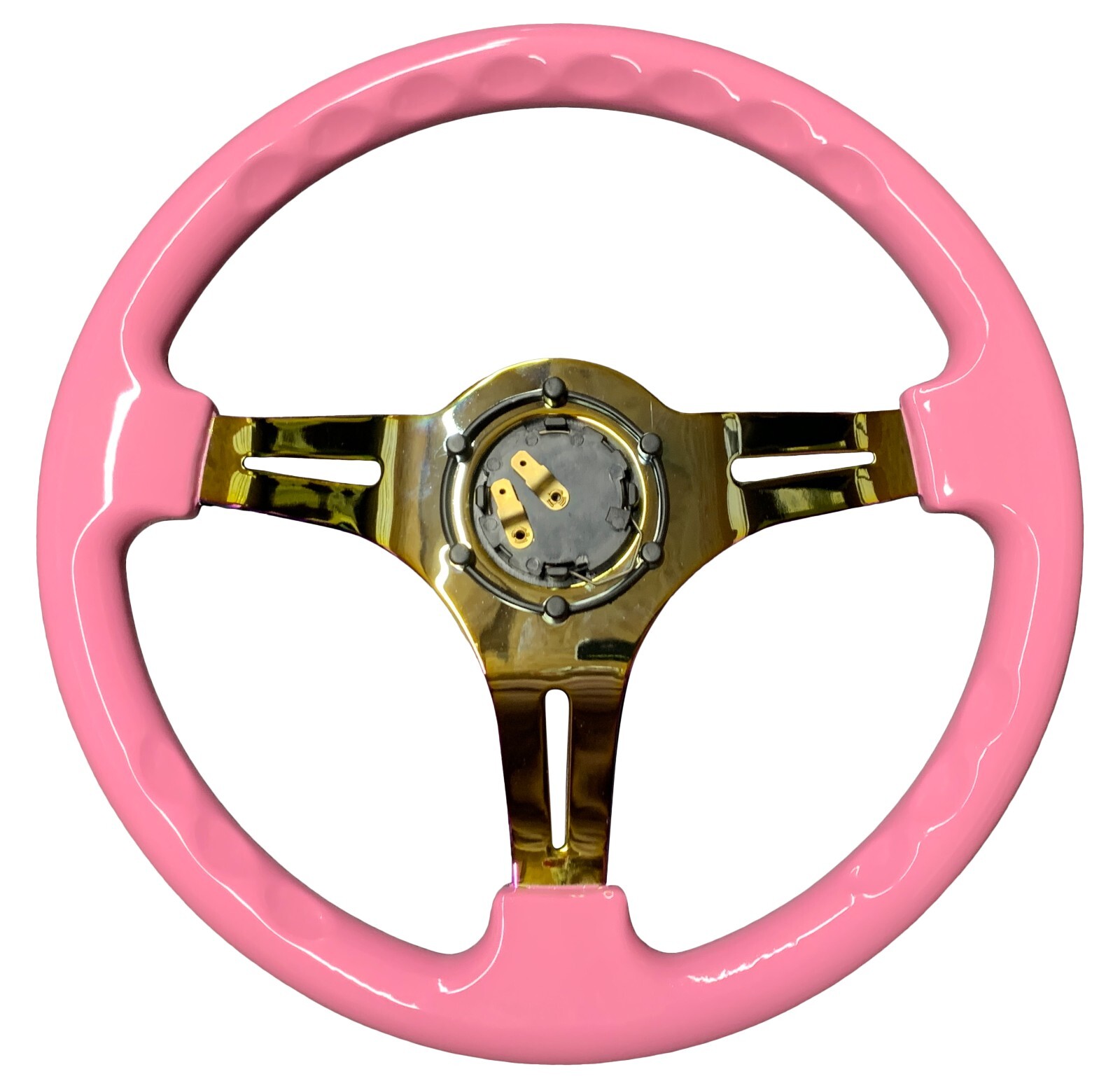 Pink Neo Chrome TS Steering Wheel + Quick Release boss B29 for HONDA ...