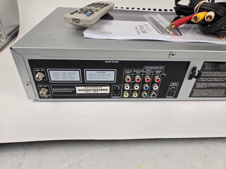 SERVICED Go Video DV1130 DVD VCR Combo Player Hi-Fi VHS Recorder Tested ...