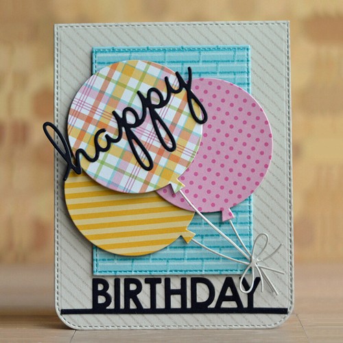 Metal Cutting Dies Happy Birthday Background Framework Die DIY ...