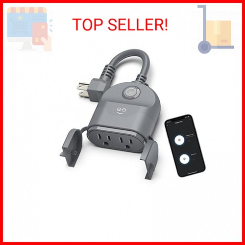 Geeni Outdoor Duo Wi-Fi Smart Plug, Weatherproof Dual Socket, Wireless ...