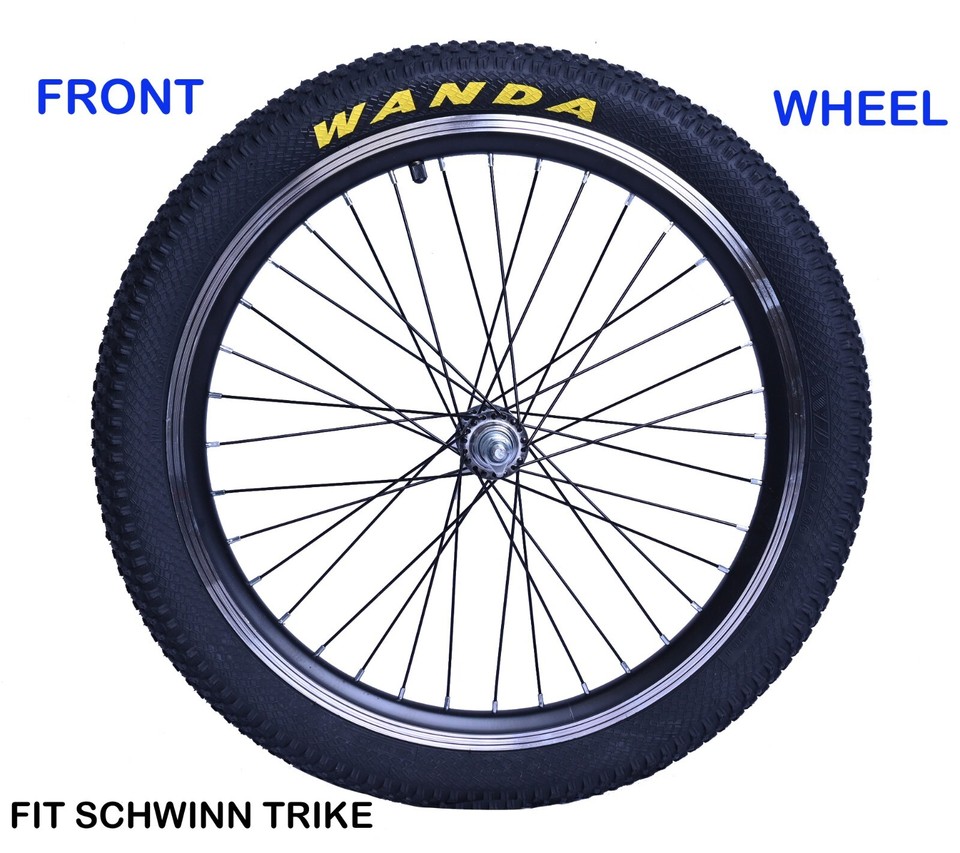 20/24/26" Tricycle Wheel Adult Trike Wheel W/Tire Tube 12mm Axle fit ...