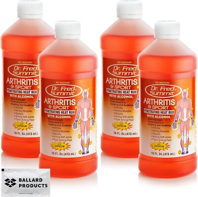 Dr. Fred Summit Arthritis & Sport Penetrating Heat Rub - Pack of 4 ...