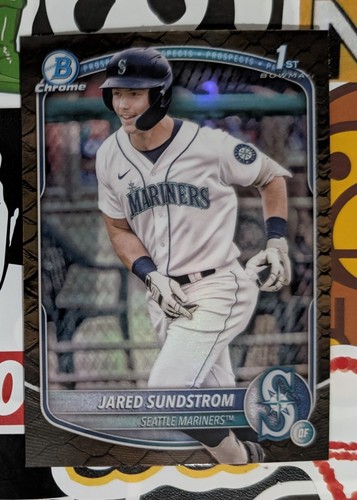 Jared Sundstrom 1st Bowman REPTILIAN 2025 Bowman Chrome Prospects #BCP ...