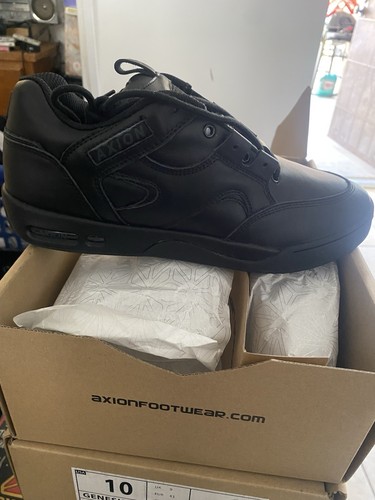 Axion Footwear Genesis Black Leather Size 10 New Axion Skateboarding | eBay