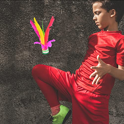 Kick Shuttlecock Chinese Jianzi Colorful Feather Foot Sports Outdoor ...