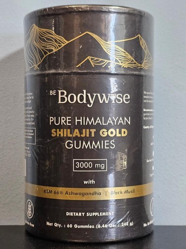 5 - Be Bodywise Pure Himalayan Shilajit Gold 3000mg 60 Gummies Each NEW ...