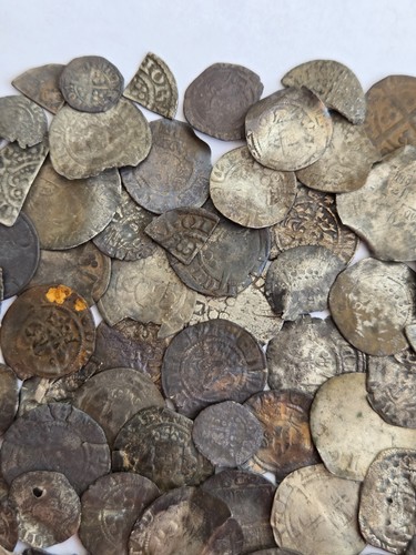 X132 Huge Lot Of Silver Hammered Coins Through The Ages, Some Scottish ...