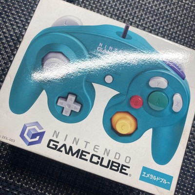GameCube controller emerald blue late model h | eBay