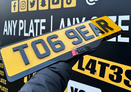 1 x Acrylic Premium Exclusive Audi RS3 Car Number Plate Holder Surround ...