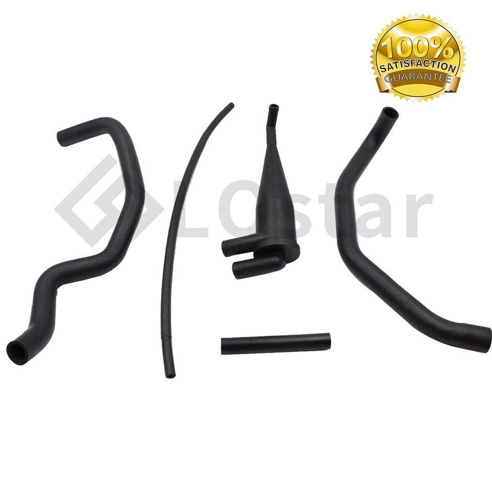 Oil Separator Crankcase Vent Valve + Breather Hose Kit 5 Pc for BMW X5 ...