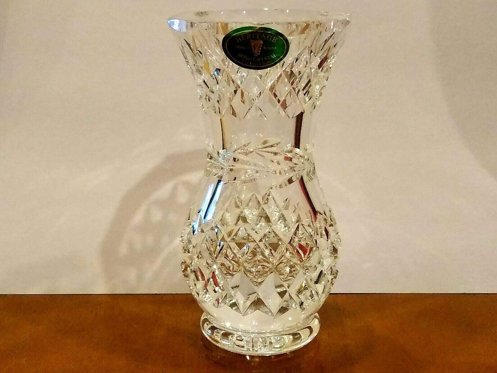 Vintage Irish Crystal Heritage Irish Vase Ireland 6" | eBay