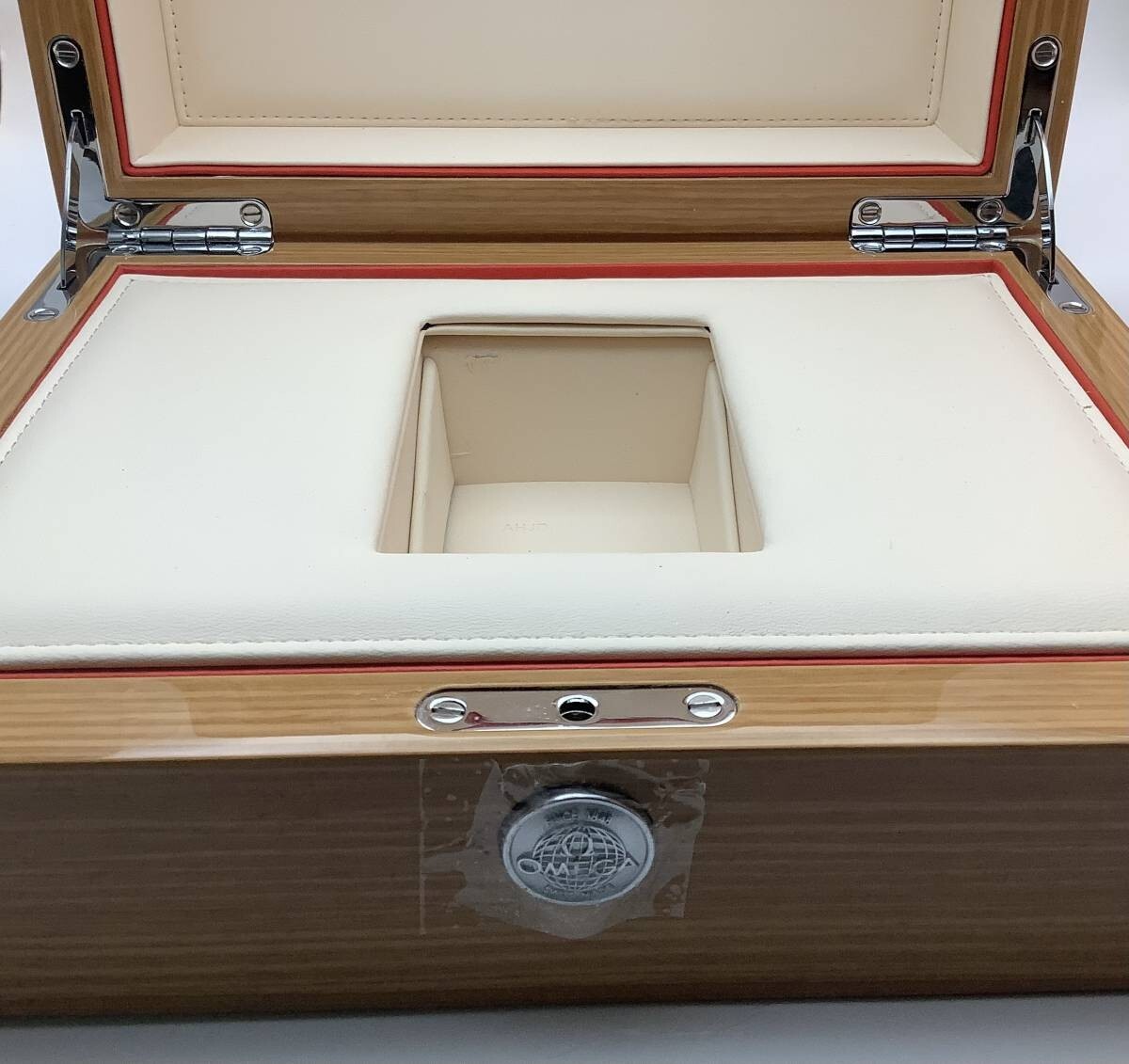 【Authentic】Omega Wooden Lacquered Empty Watch Box wood Storage Box VG ...