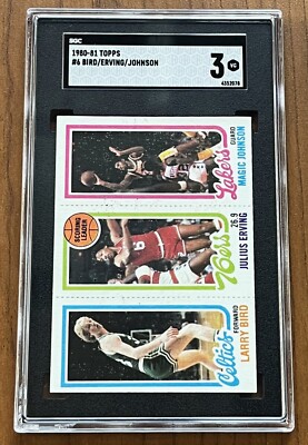 1980-81 Topps Larry Bird Magic Johnson #6 139 174 34 RC Iconic Rookie ...