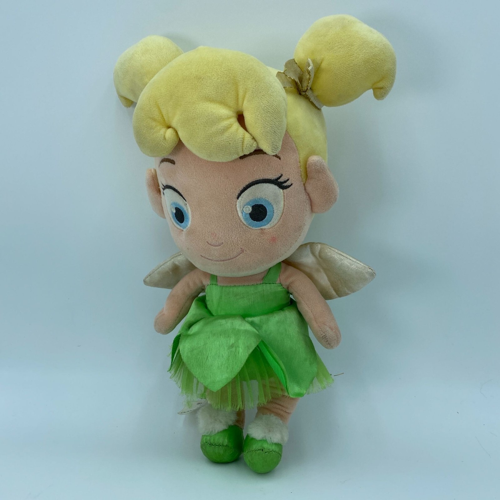 Disney Store TINKERBELL Plush Size 11" Green Dress Stuffed Toy | eBay