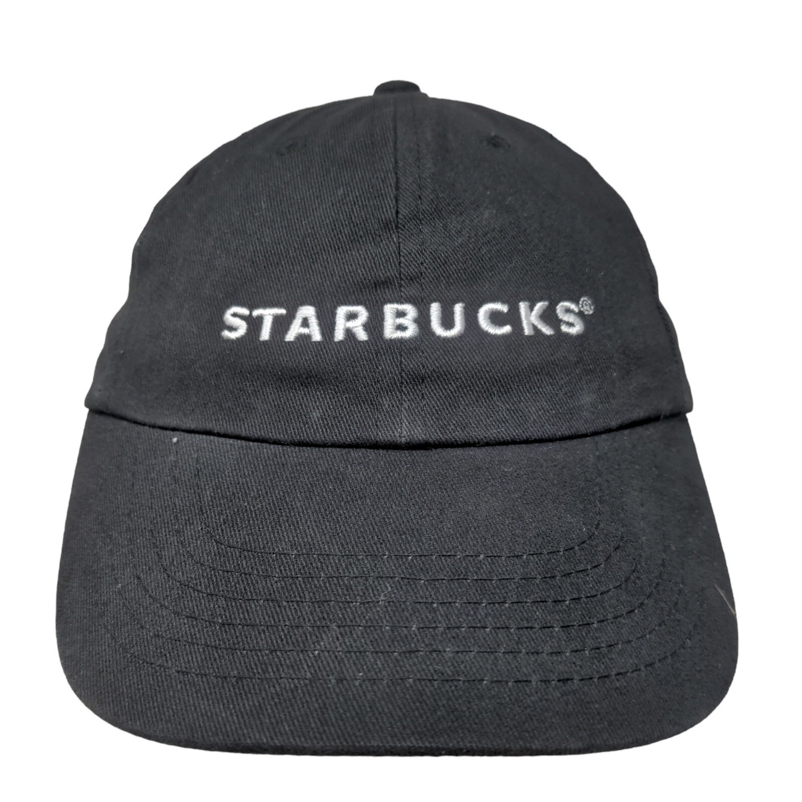 Starbucks Men's Strapback Hat Black Embroidered Starbucks Employee ...