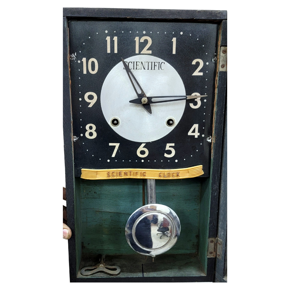 Antique Original SCIENTIFIC Collectible Clock Vintage Rare Pendulum ...