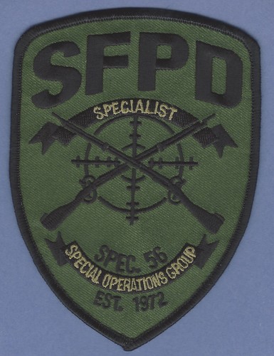 SAN FRANCISCO CALIFORNIA POLICE SPECIAL OPERATIONS GROUP SHOULDER PATCH ...