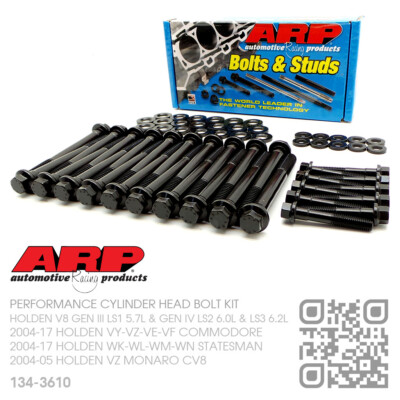 ARP HEAD BOLT KIT V8 GEN III LS1 5.7L MOTOR [04>HOLDEN WK-WL STATESMAN ...