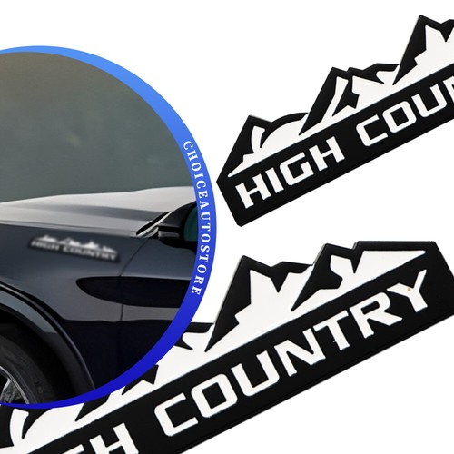 2x High Country Badge Truck Door Tailgate Letter Emblem For Silverado ...
