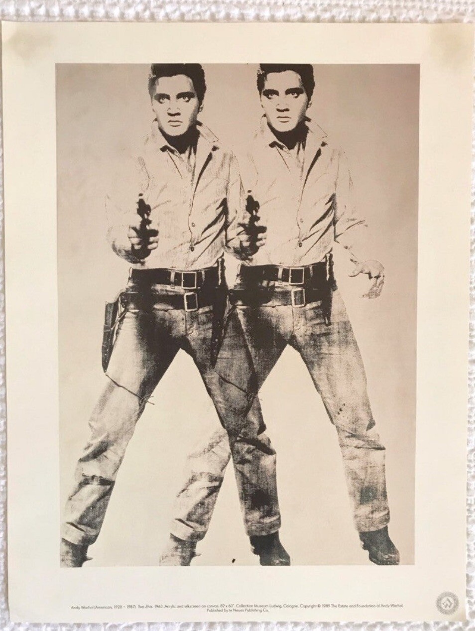 Andy Warhol “Double Elvis 1963" Limited Edition Lithograph Reproduction ...