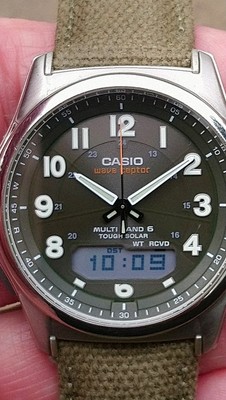 Casio Wave Ceptor Multi Band 6 Tough Solar. Military Dial. WVA-M630 ...