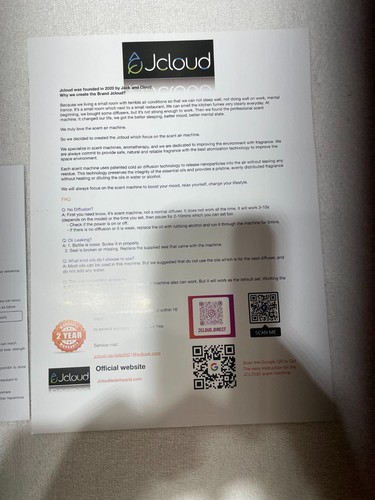 JCLOUD Smart Scent Air Machine Pro for Home, HVAC Scent Diffuser for Essential | eBay