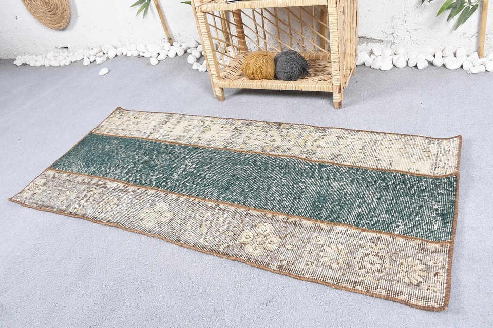 Green Plant Rug, Exquisite 1.9x4.3 ft Handwoven Floor Decor | eBay
