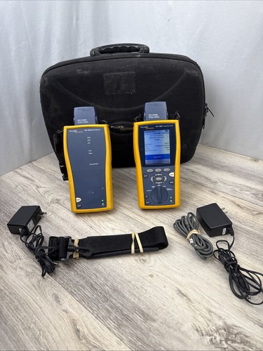 FLUKE NETWORKS DTX-1800 CABLE ANALYZER & DTX-REMOTE 2x DTX-CHA002 Cables Bag | eBay