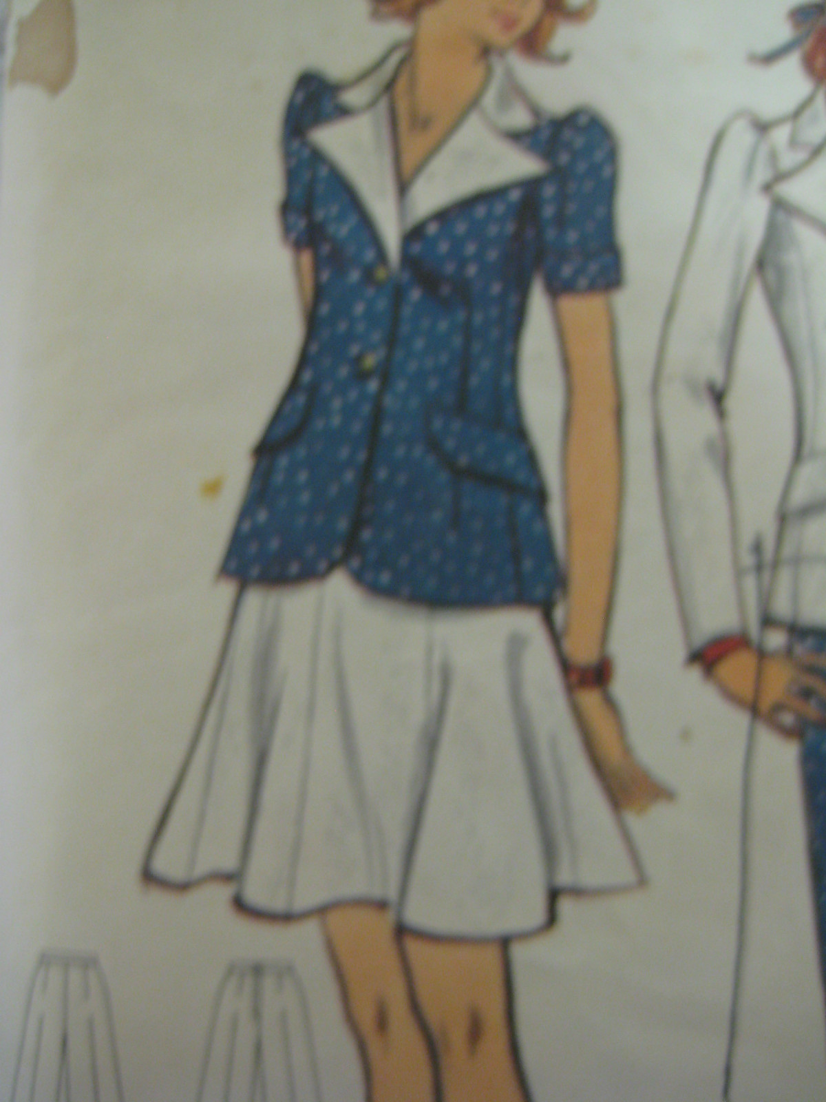 Vintage Butterick 6993 FLOWY LOOSE MINI SKIRT Sewing Pattern Women Sz ...