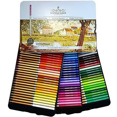 Professional Premium numbered 72 Colored Pencils Set Schpirerr Farben ...
