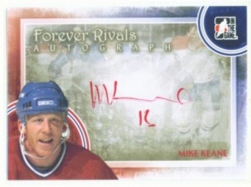 MIKE KEANE "AUTOGRAPH CARD" ITG FOREVER RIVALS MONTREAL CANADIENS | eBay