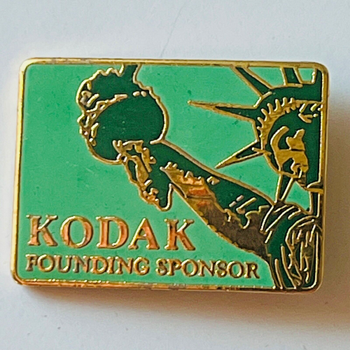 Kodak Founding Sponsor Statue of Liberty New York USA 1985 Enamel Pin ...