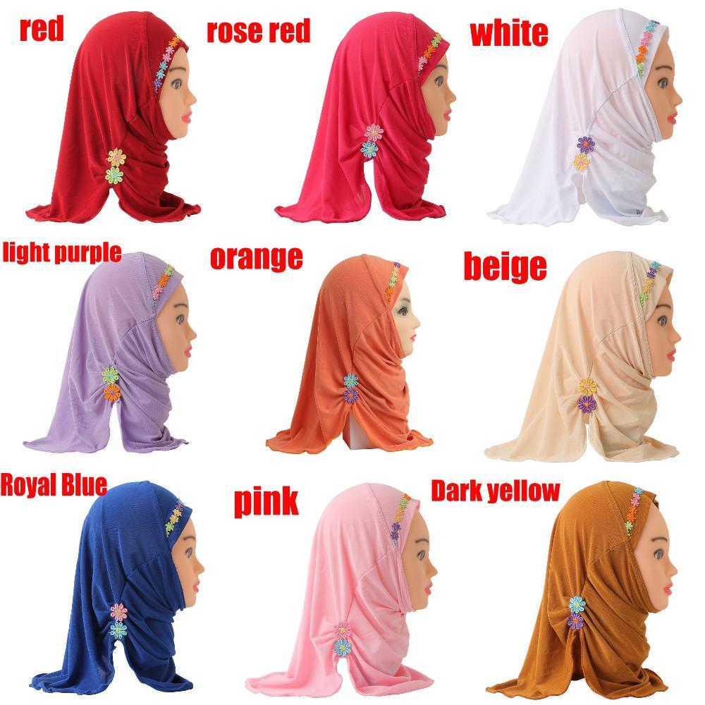 Muslim Beautiful Hijab Islamic Arab Scarf Muslim Shawls Pull On Islamic ...