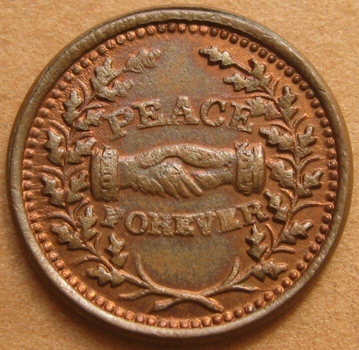 Fuld 25/418a R-4 Choice UNC RB - Nort & Sout Shaking Hands - Obverse ...