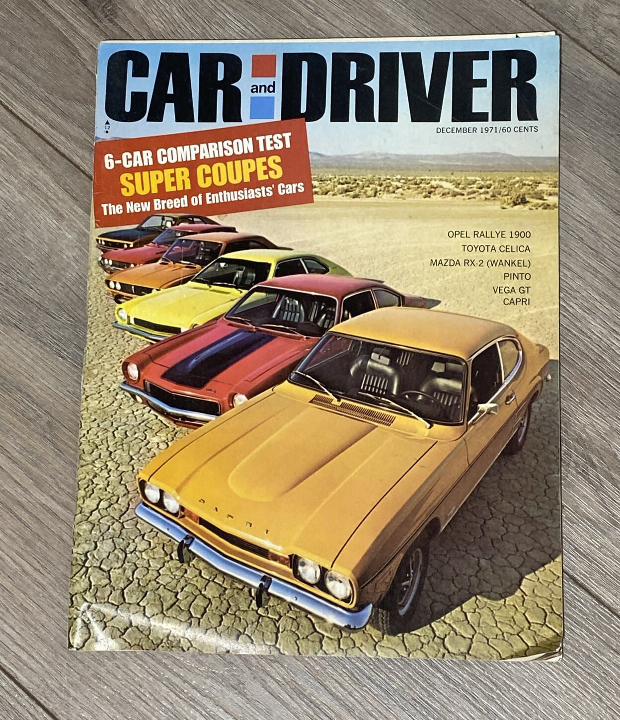 Car and Driver December 1971 Rallye Celica Mazda Capri Pinto magazine ...