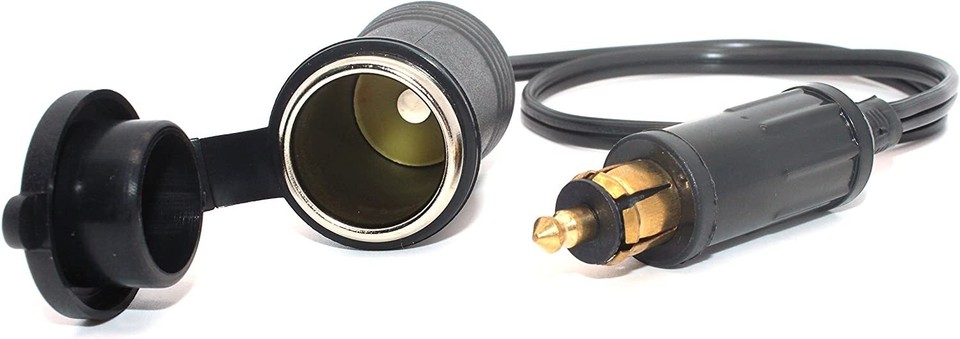 For BMW Hella DIN Male Plug to Standard Cigarette Lighter Socket ...