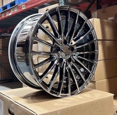 18" BLACK CHROME RIMS AMG STYLE WHEELS FITS MERCEDES BENZ CLA250 GLA ...