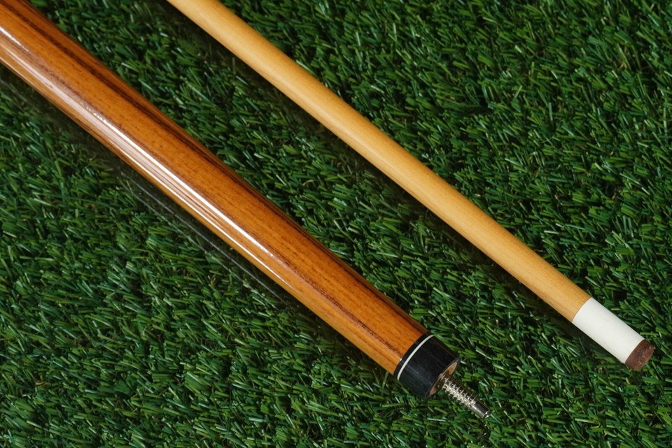 BRUNSWICK 19oz 58” TWO-PIECE POOL CUE BILLIARD STICK, LIGHT WOOD FINISH ...