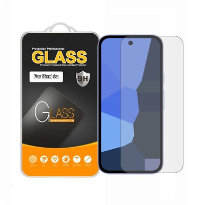 For Google Pixel 9a Tempered Glass Phone Screen Protector | eBay UK