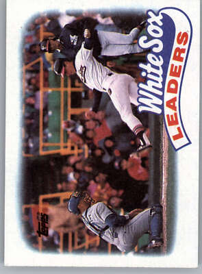 1989 Topps 21 White Sox Leaders Team Leader Card Chicago White Sox | eBay