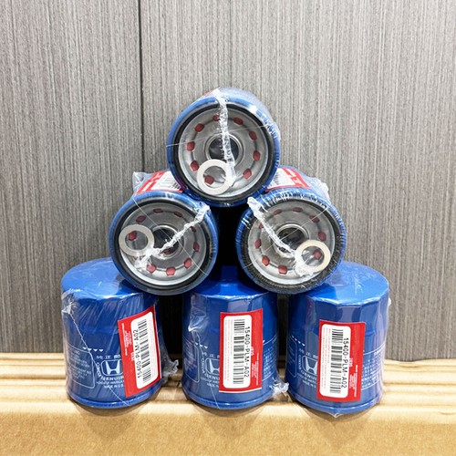 Honda 15400-PLM-A02 Oil Filter 6 Pack Filters, 6 Washers & 2 Batteries ...