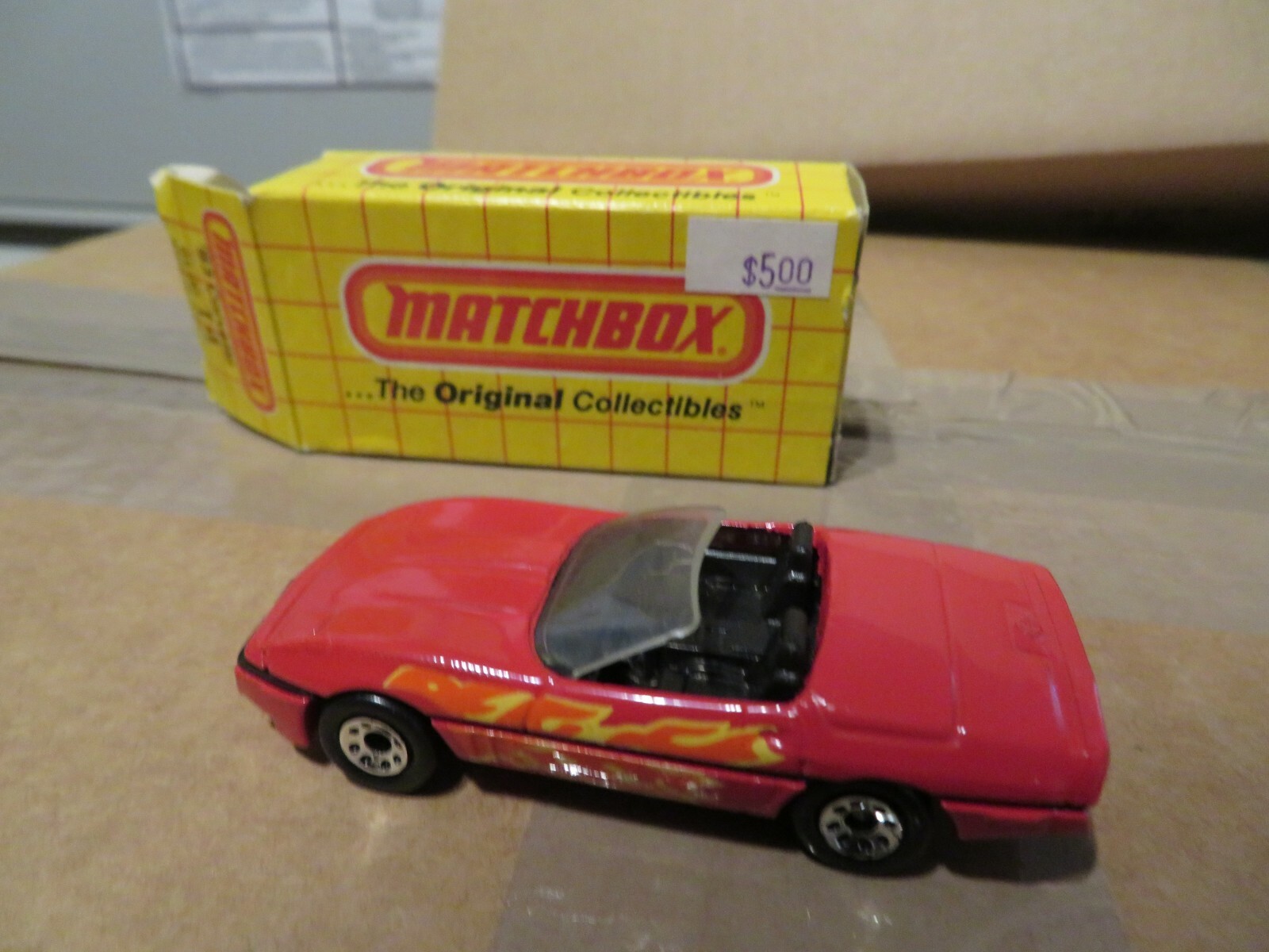 Matchbox MB14 83 1983 CXhevy Corvette Red 1979 w/1983 Picture Box MIB ...