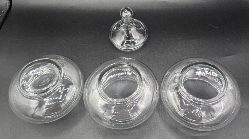 1970’s Pagoda Stacking Apothecary Candy Jar with Lid w/ Etched Roses | eBay